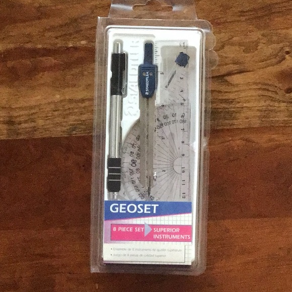 Staedtler | Office | New Geoset Staedtler Geometry Set 8 Piece Superior ...